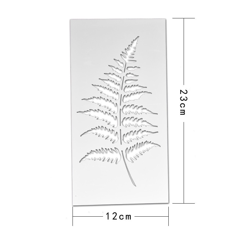 23*12cm Fern Leaf DIY Layering Stencils Wall Paint... – Vicedeal