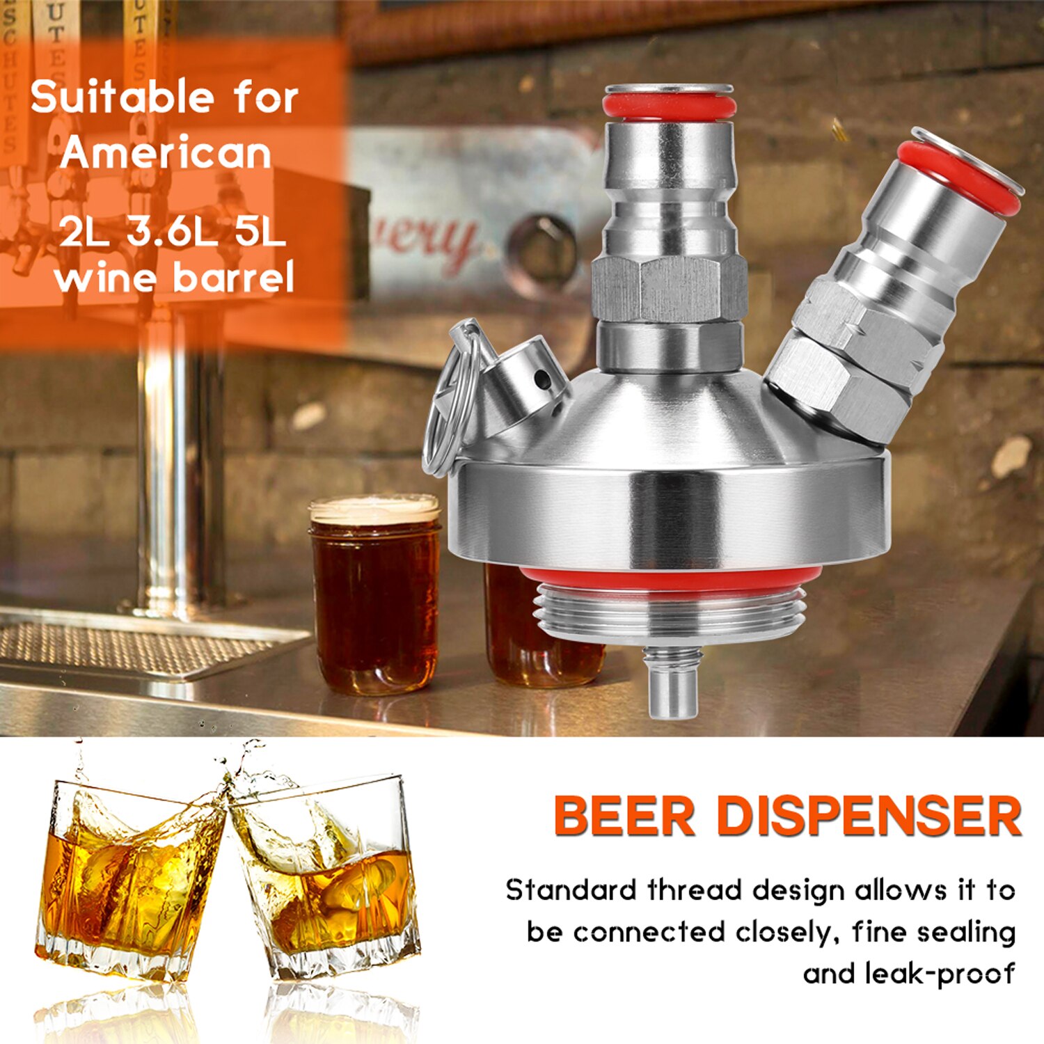 Mini Beer Keg 304 Stainless Steel Ball Lock Wine T... – Grandado