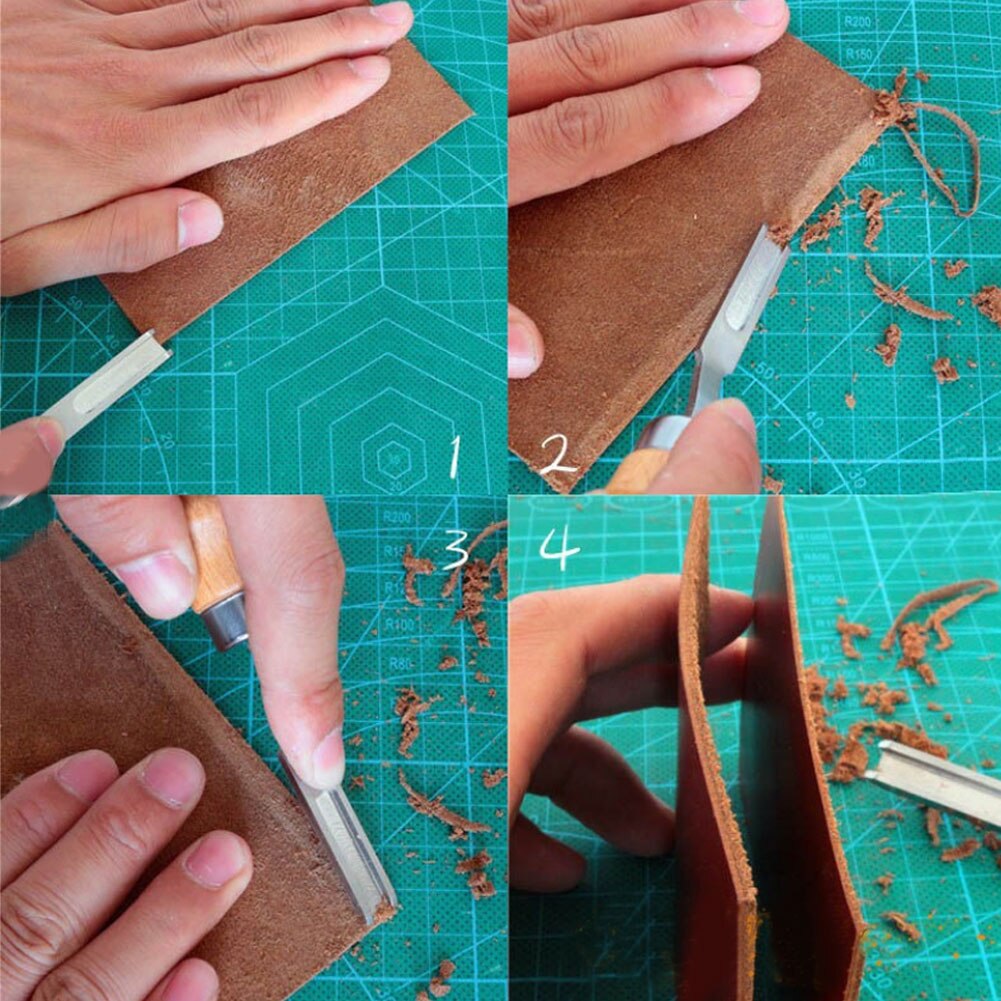 DIY Wood Handle Skiving French Style Practical All... – Vicedeal