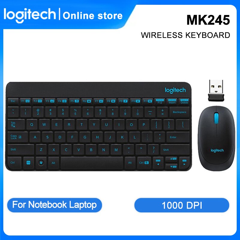Logitech MK245 Wireless Mini Keyboard 1000DPI USB ... – Vicedeal