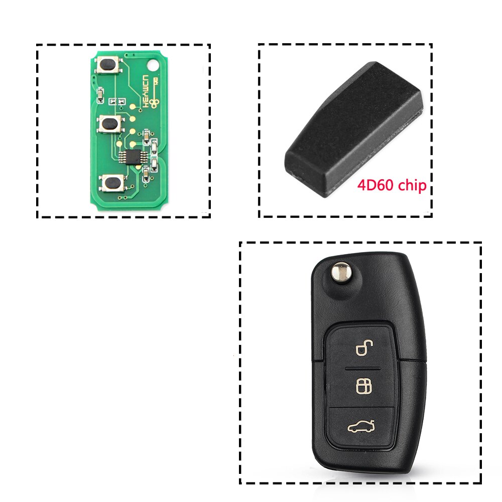 KEYYOU Car Remote Control Key For Ford Fusion Focu... – Grandado