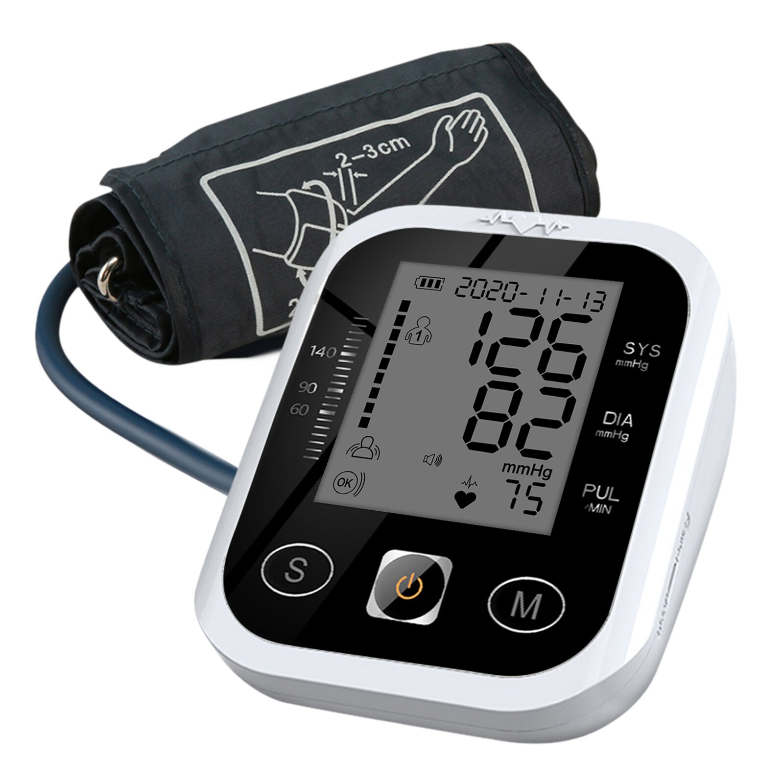 Upper Arm Blood Pressure Monitor LCD Digital Intel... – Grandado