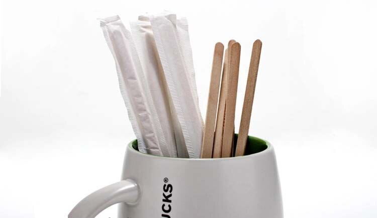 disposable sticks! 18cm long thickening woody Coff... – Vicedeal