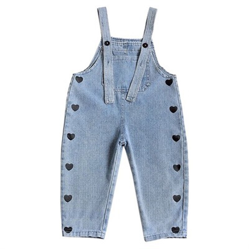 Humor Bear Girls Overalls Spring Summer Denim Over... – Grandado