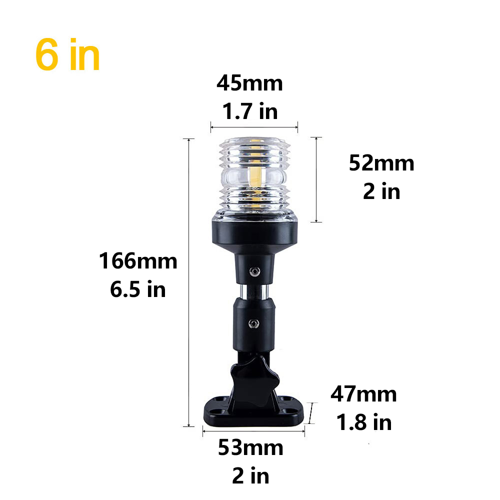 Fold Down 360 Degree LED Boat Navigation Light for... – Grandado