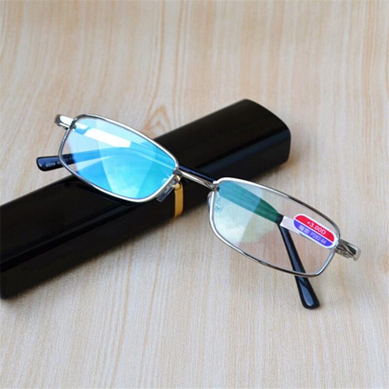 Optics Glass Lens Silver Metal Frame Reading Glass... – Grandado