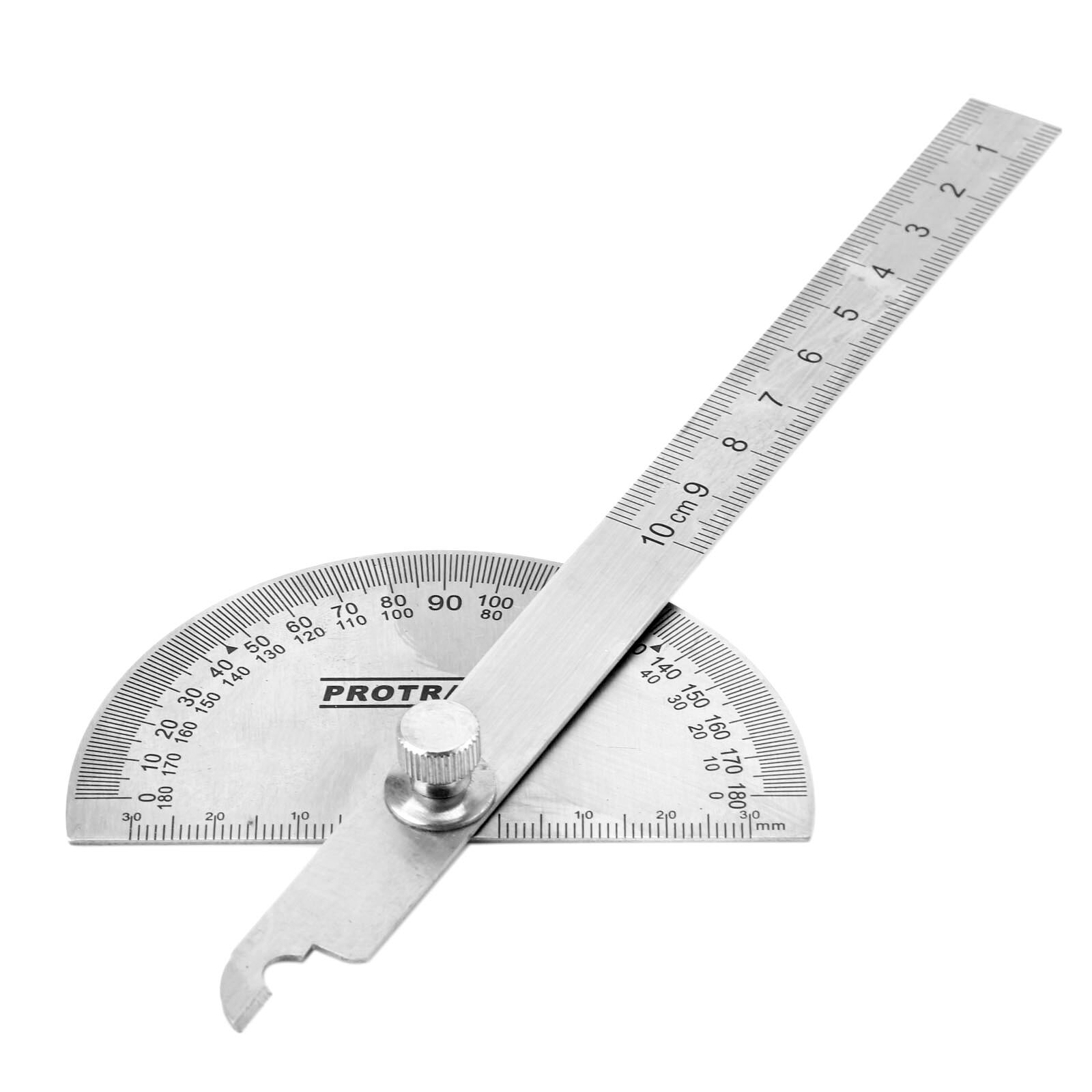 DRELD Stainless Steel 180 Degree Protractor Angle ... – Grandado