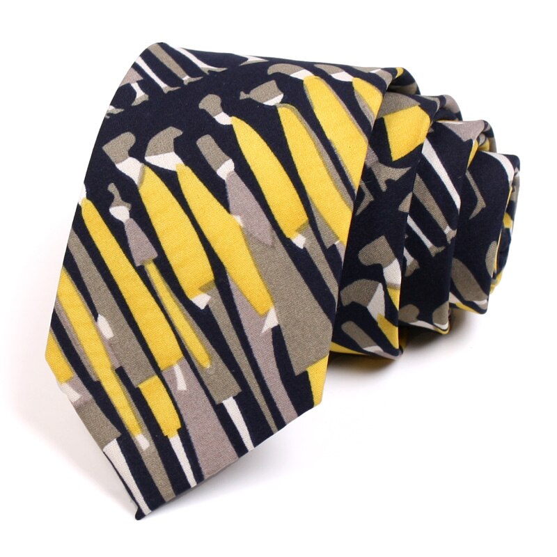 Print Woven Neck Tie Men’s Formal 7CM Tie for Men ... – Grandado