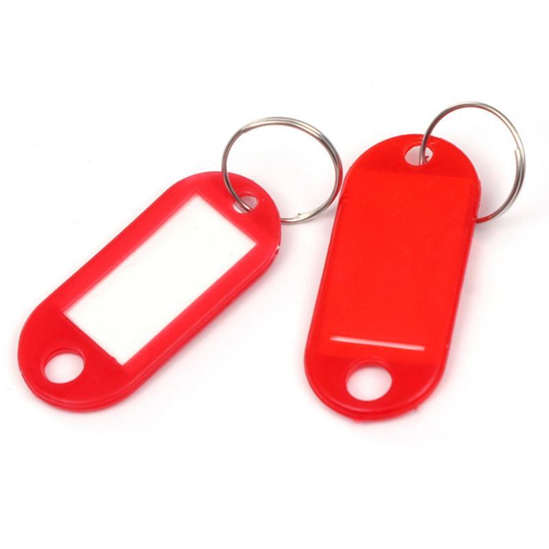 Random Color Key Tag Sturdy Plastic Keychain Tags ... – Grandado