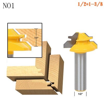 1Pc 45 Degree Lock Miter Router Bit 8Inch Shank Wo... – Vicedeal