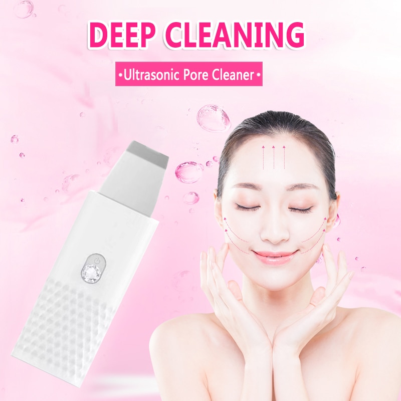 Ultrasonic Facial Skin Scrubber Ion Deep Face Clea... – Vicedeal