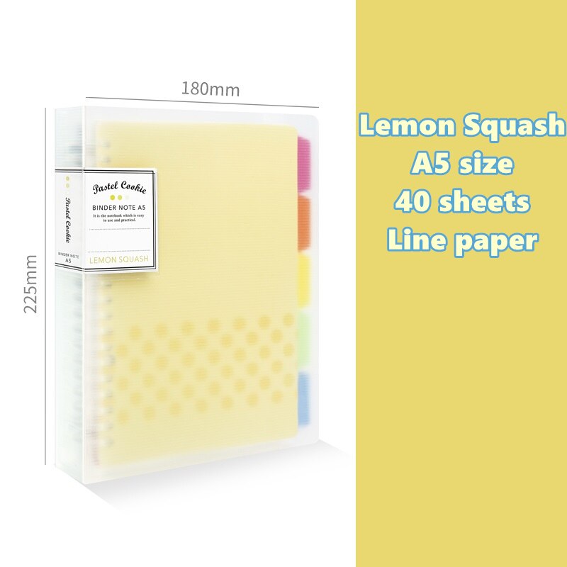 KOKUYO Pastel Cookie Binder Note A5 B5 Campus Loos... – Grandado