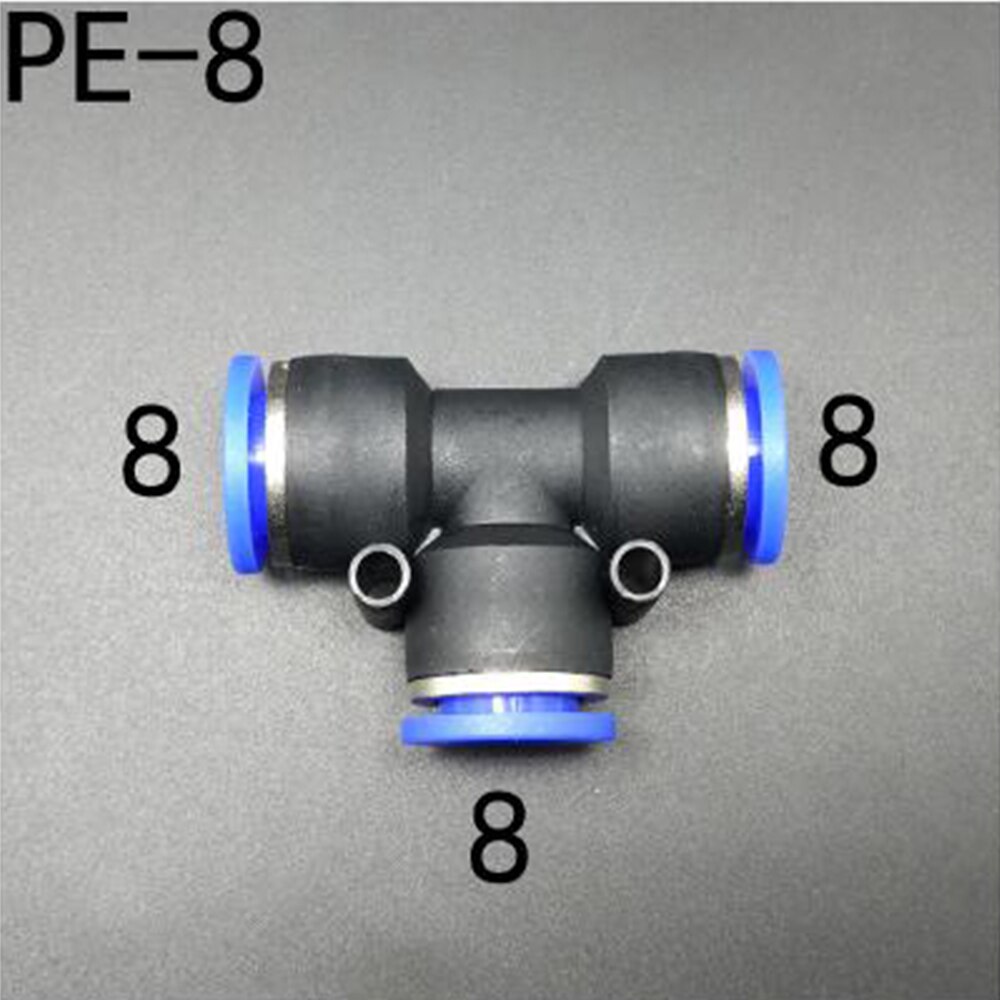 1 stks 3 Way T vormige Tee Pneumatische 4/6/8/10/1... – Vicedeal