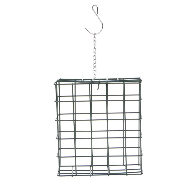 Bird Feeder Green Cube Cage Food Container Outdoor... – Grandado