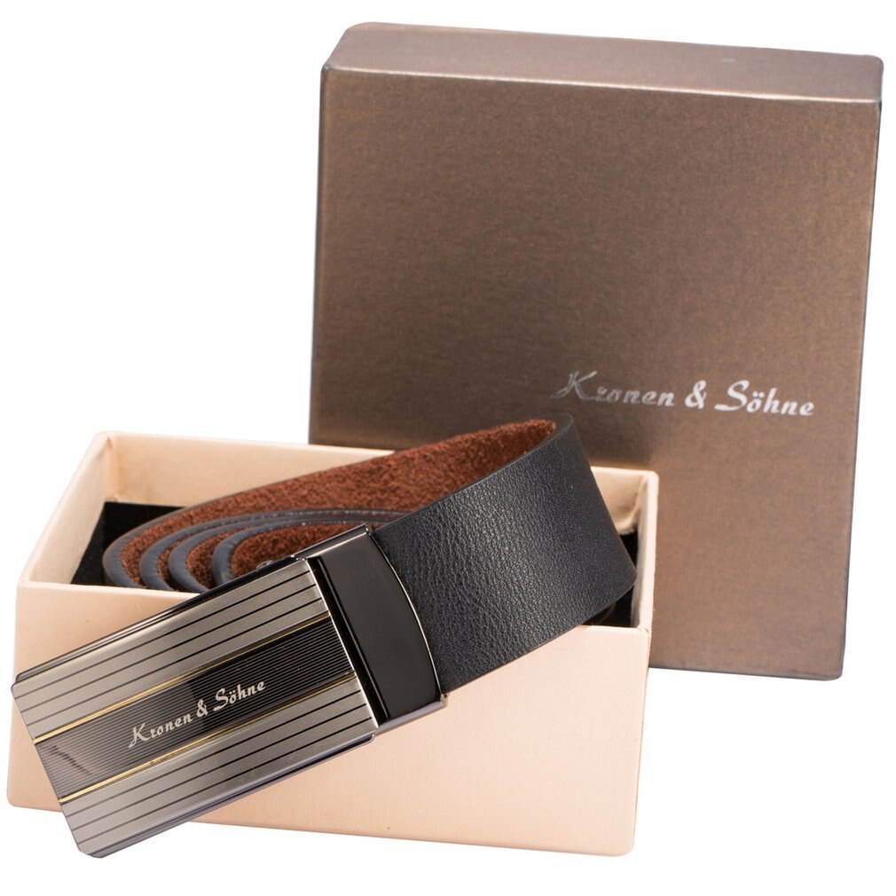 120CM Korean Metal Buckle Soft Leather Belts For M... – Vicedeal