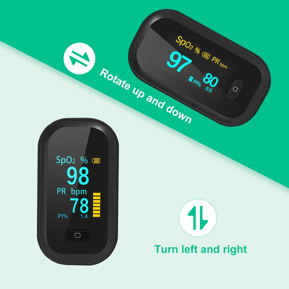 SpO2 Digital Oximetro De Dedo OLED Finger Pulse Ox... – Grandado