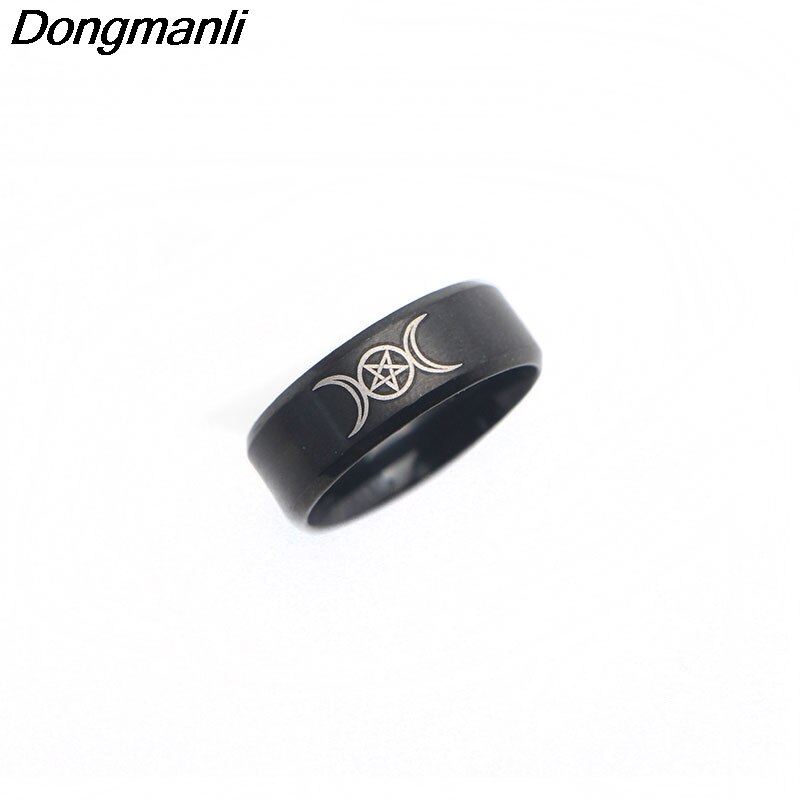 P1806 Dongmanli Triple Goddess moon Ring For Men w... – Vicedeal