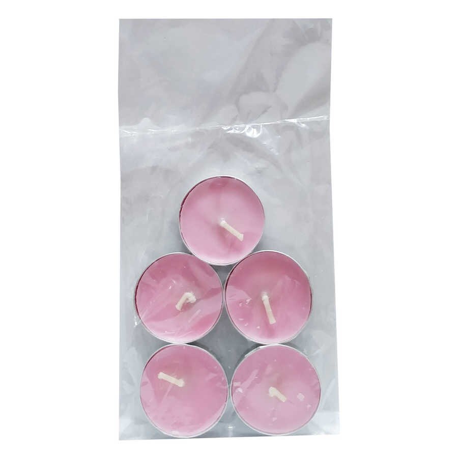 Tea Lights Pink Candle 5 Pcs – Vicedeal