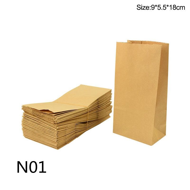10Pcs 6 Sizes Vintage Kraft Paper Bag Packing Bisc... – Vicedeal
