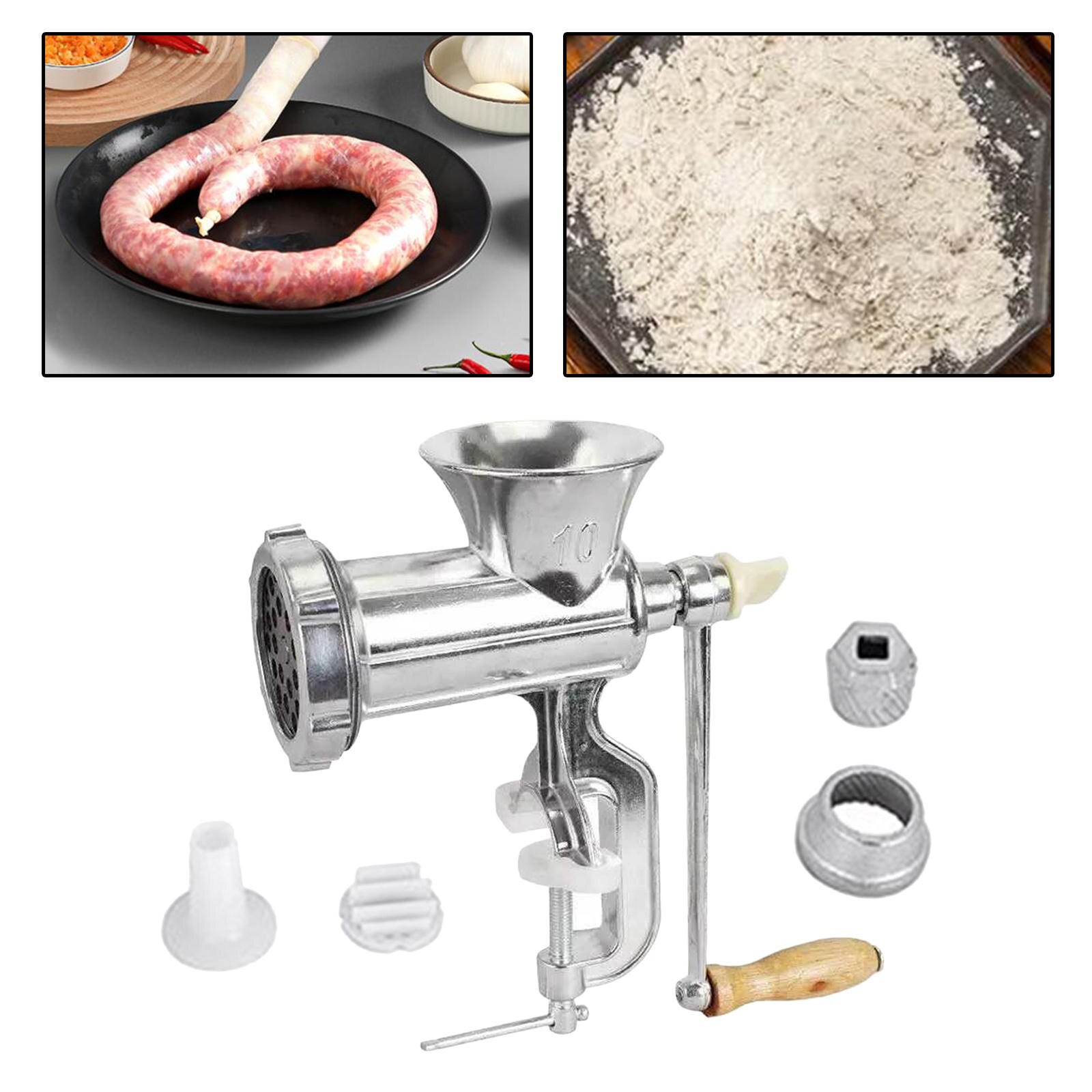 Manual Meat Grinder Sausage Stuffer Aluminum Alloy... – Vicedeal