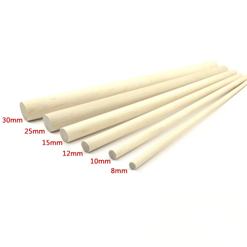 8mm 10mm 12mm 15mm 25mm 30mm Wooden Stick Strip Mo... – Grandado