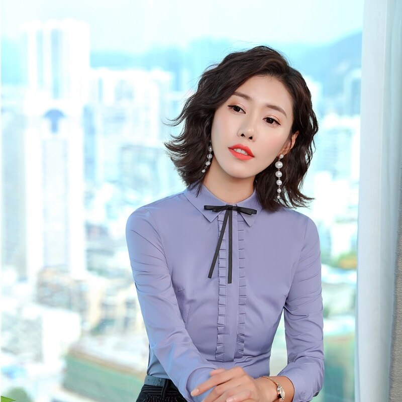 Long Sleeve Formal Blouses Shirts Spring Fall for ... – Grandado