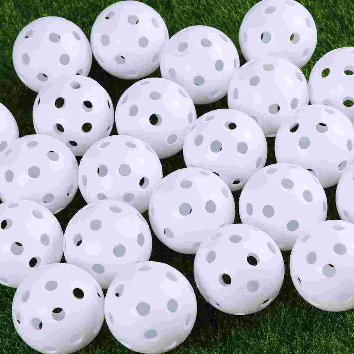 24pcs Air Flow Hollow Balls for Practice (White) – Vicedeal