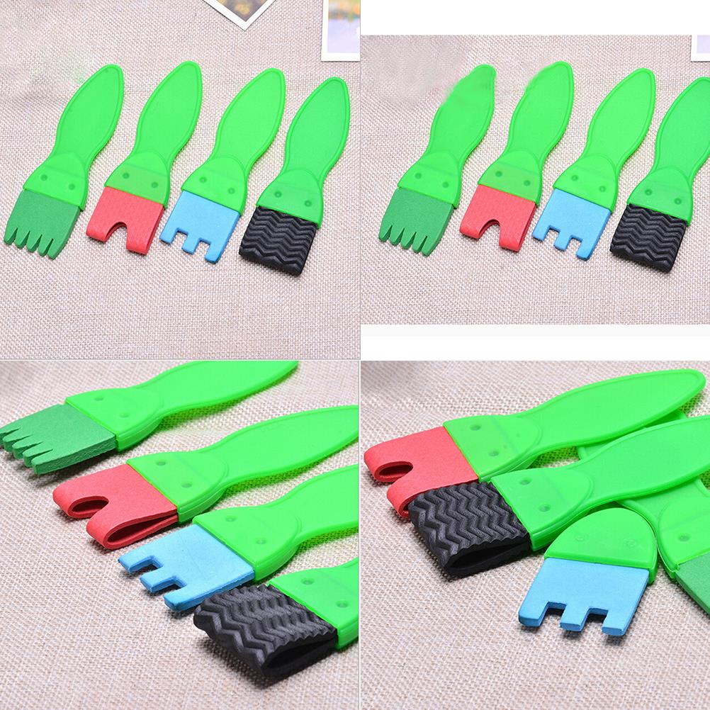 4 Stks/set Diy Graffiti Spons Art Supplies Borstel... – Grandado