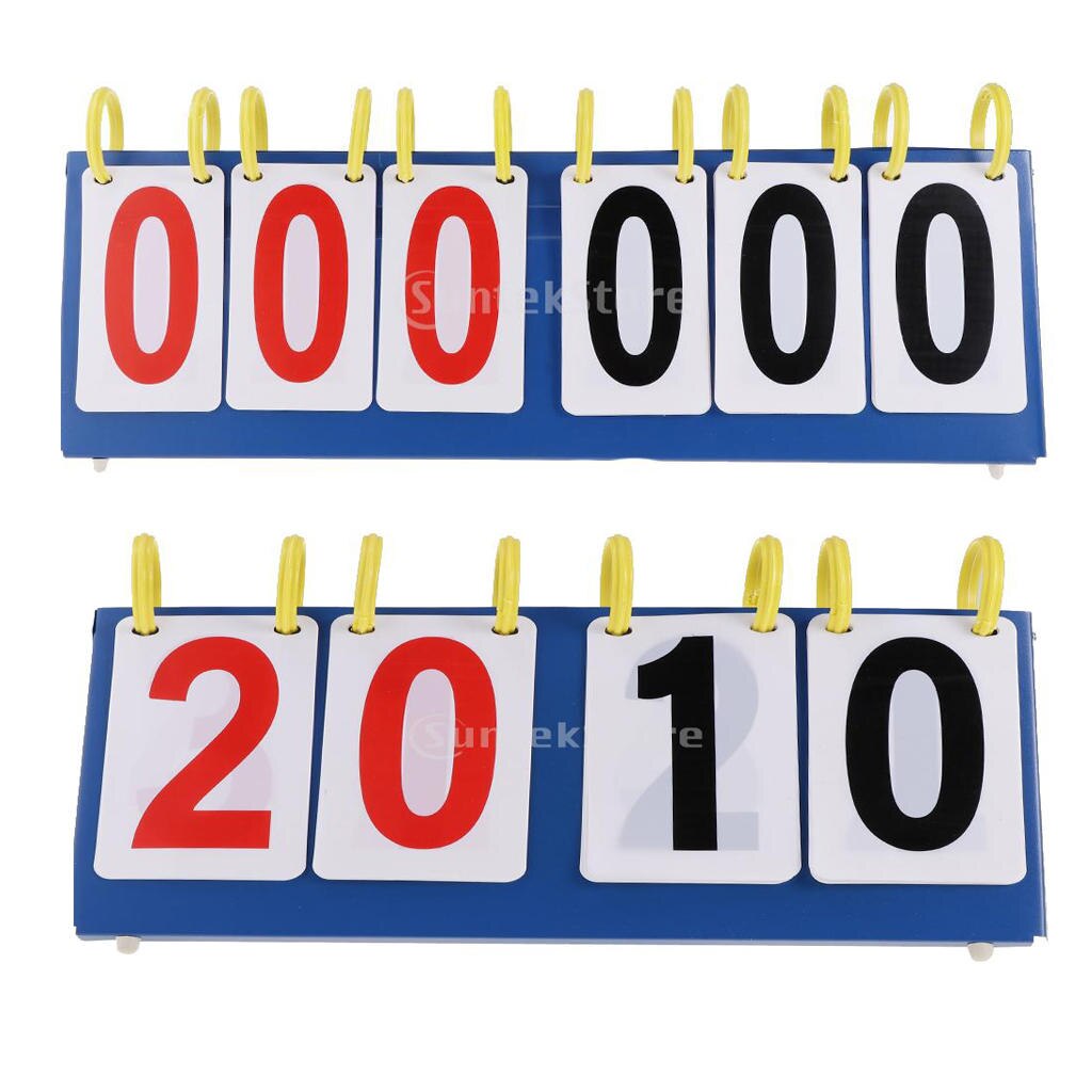 Portable 4/6 Digit Table Top Scoreboard Sports Fli... – Grandado
