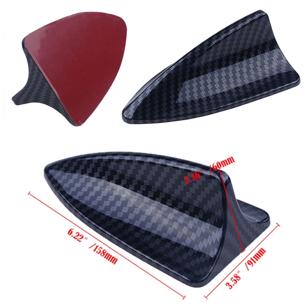 Decorative Shark Fin Antenna,Carbon Fiber Look,Uni... – Grandado