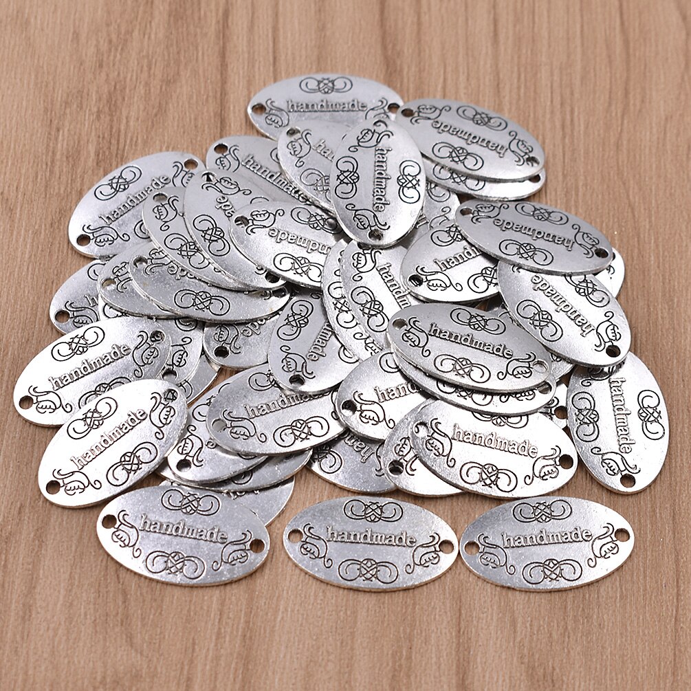 50pcs/pack Alloy DIY Apparel Labels Decor Accessor... – Grandado