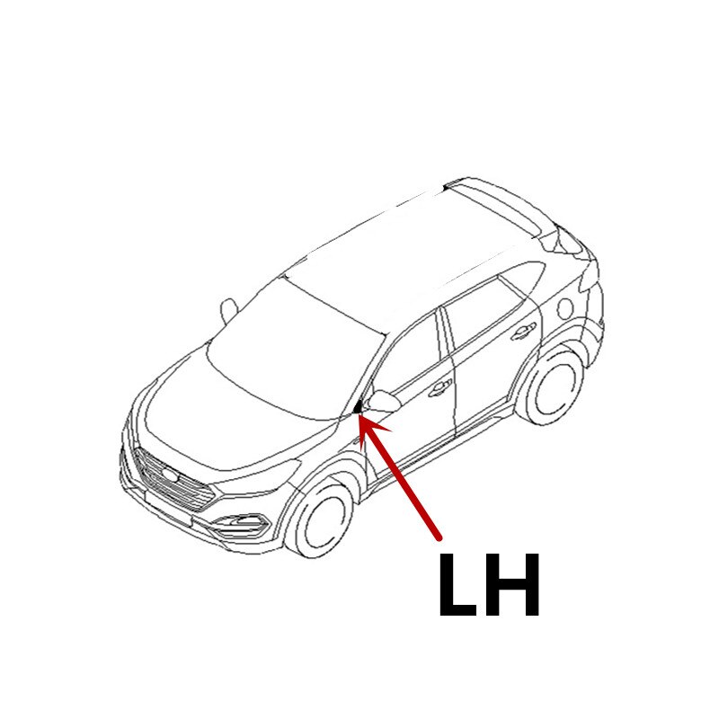 Fender Pillar Trim Mirror Corner Molding Right Pas... – Grandado