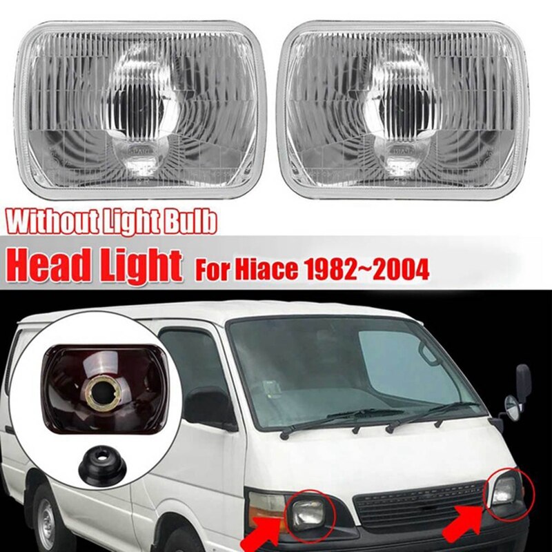 2Pcs Front Headlight Set Lamp for Toyota Hiace RZH... – Grandado