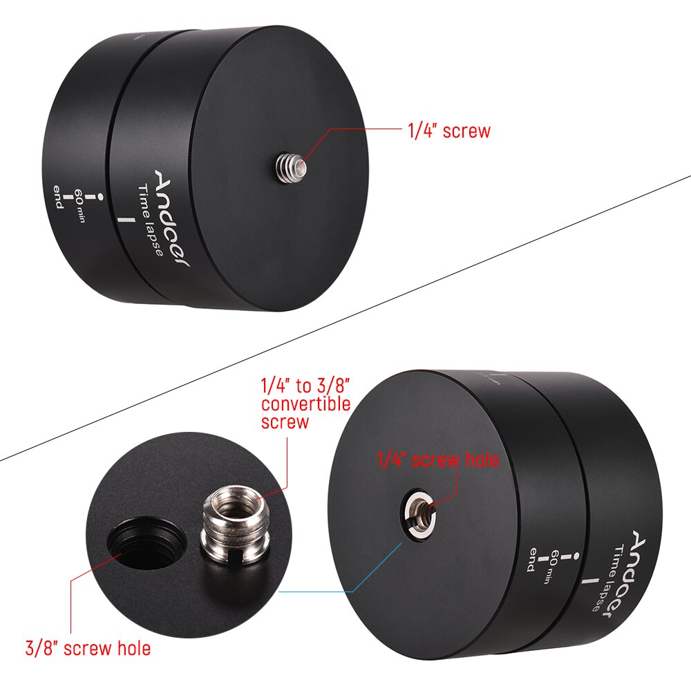 Andoer 60 Minutes 360 Degrees Panning Auto Rotatio... – Grandado