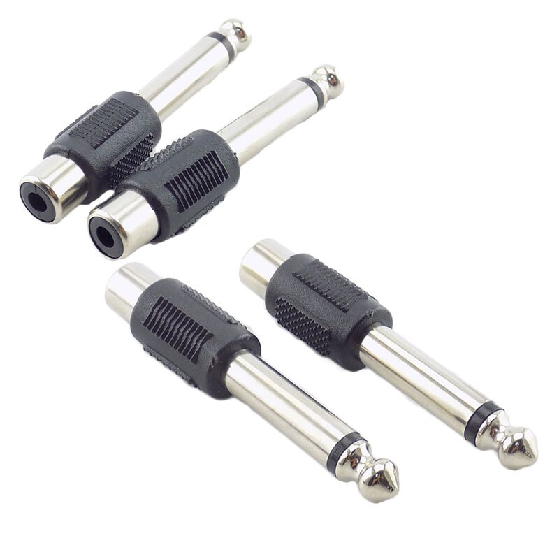 Audio Adapters Rca/Av Vrouwelijke Jack Naar 6.35Mm... – Vicedeal