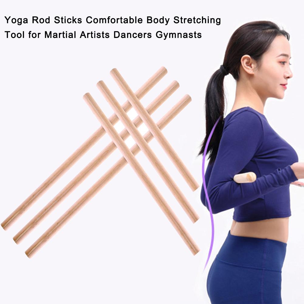 wood Yoga Rod Sticks Comfortable Body Stretching T... – Vicedeal