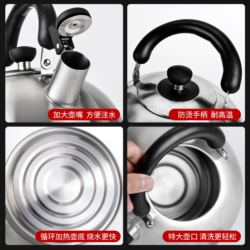 Stainless steel kettle, household gas cooker, univ... – Grandado