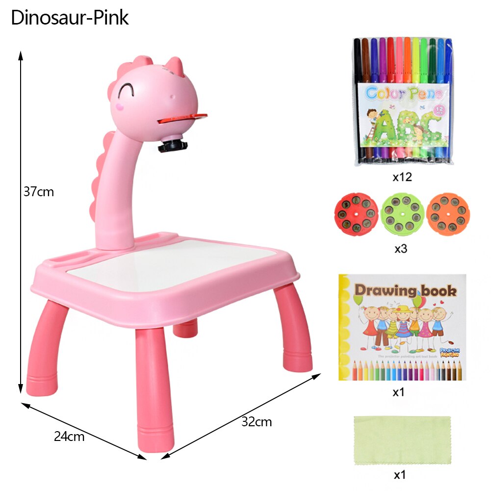 Kids Projector Drawing Table Painting Board Desk M... – Grandado