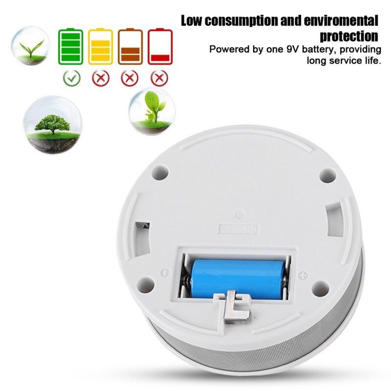 2-in-1 Fire Smoke Alarm Temperature Sensor Detecto... – Grandado