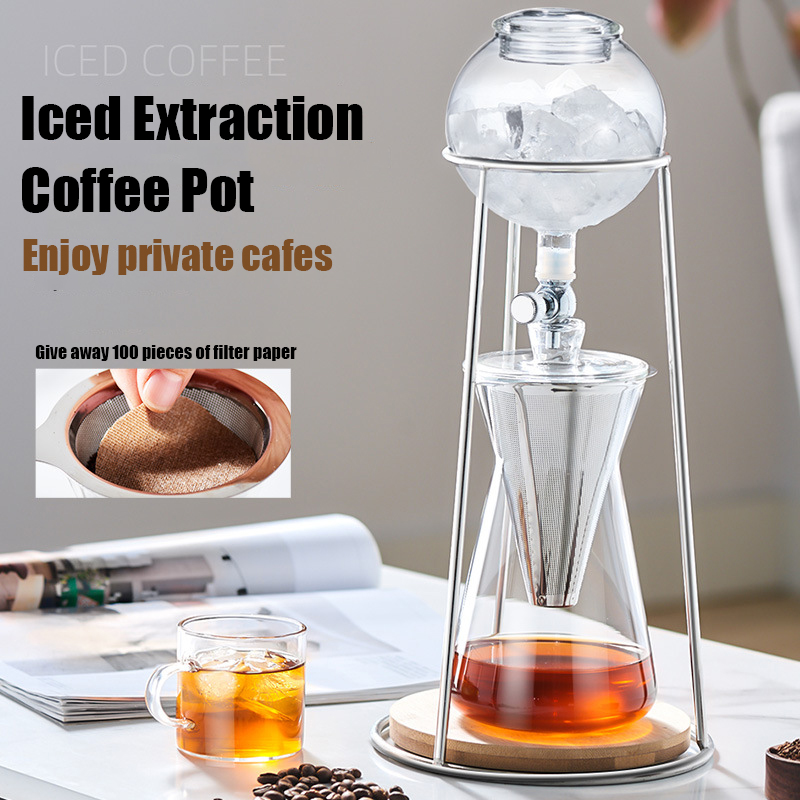 Iced Coffee Pot Water Drip Coffee Machine Reusable... – Vicedeal