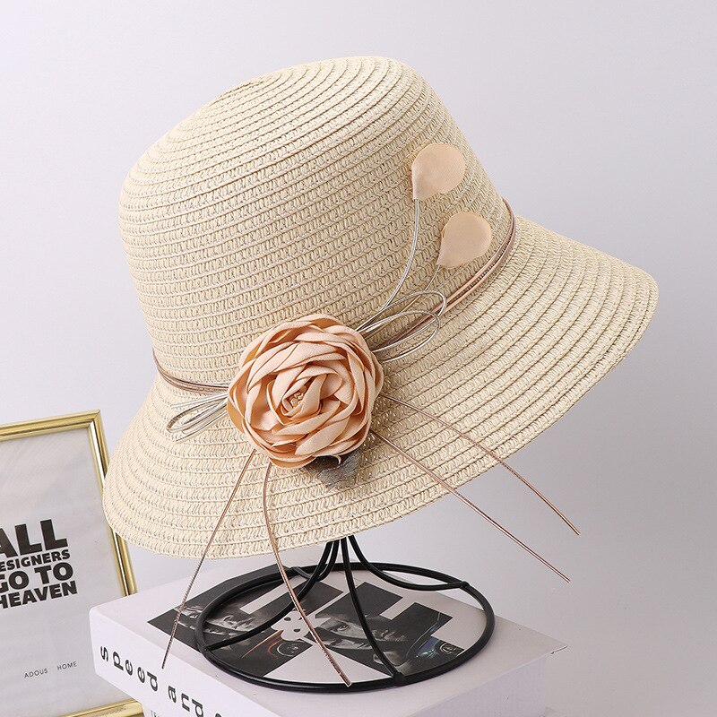 Kleine Verse Stro Hoeden Strand Bloem Visser Hoede... – Grandado