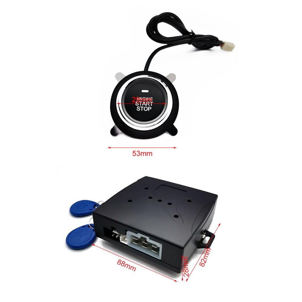 Car Start Stop Button 12V Engine Push Start Button... – Grandado