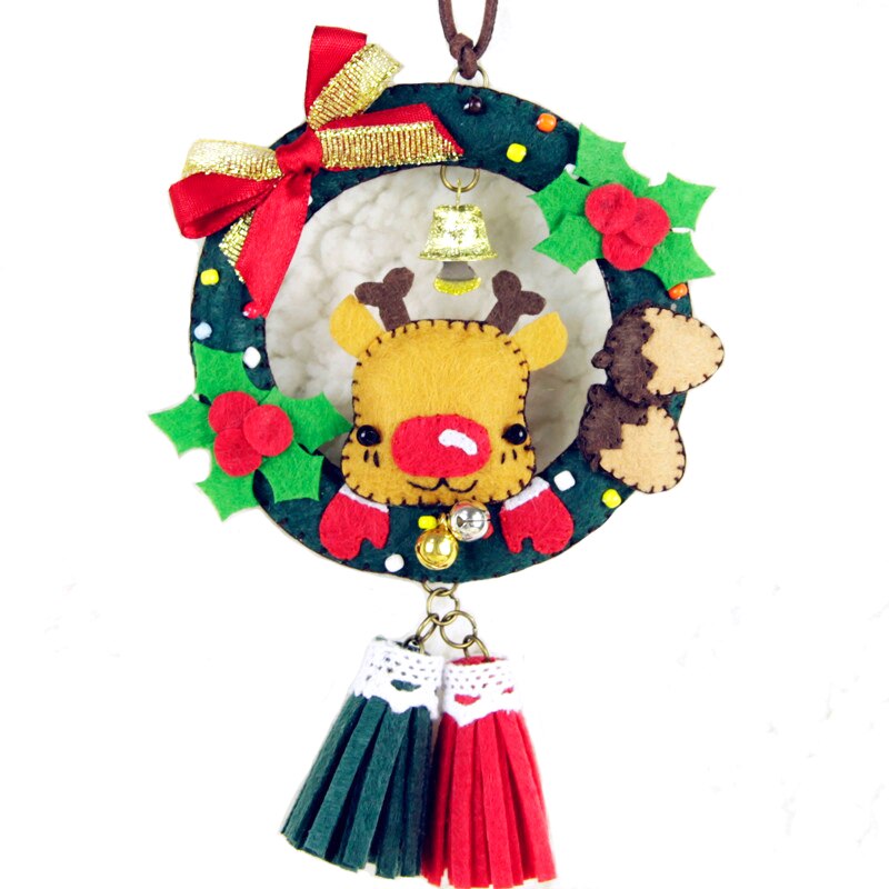 DIY Fabric Christmas Elk Crafts for Tree Decor Fel... – Grandado