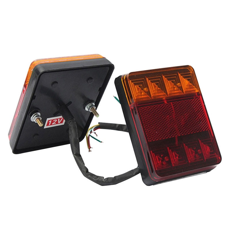 1 pcs 12V Car Truck LED Rear Tail Light Warning Li... – Grandado