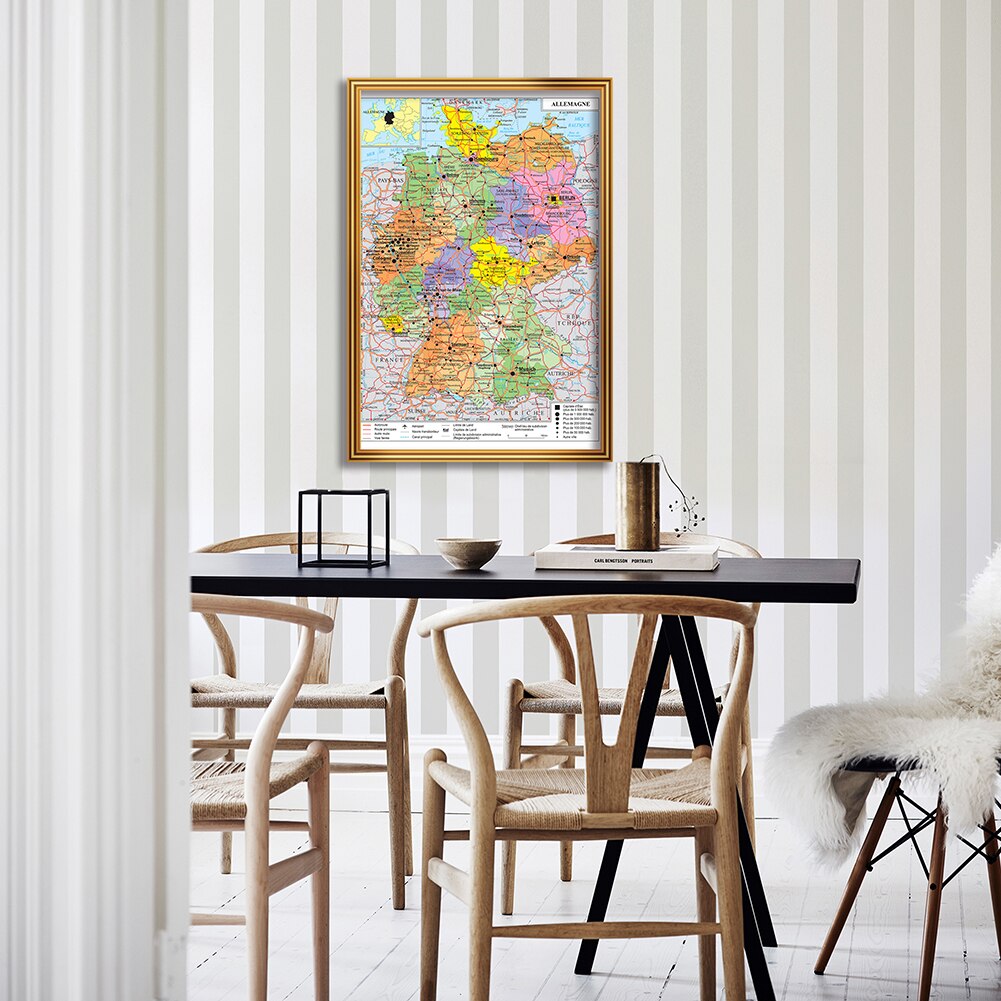 60*90 cm The Germany Political and Traffic Map In ... – Grandado