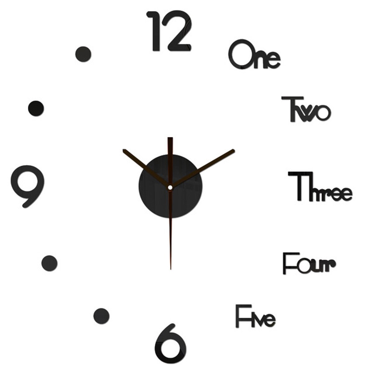 3D Wall Clock Mirror Wall Stickers DIY Wall Clocks... – Grandado