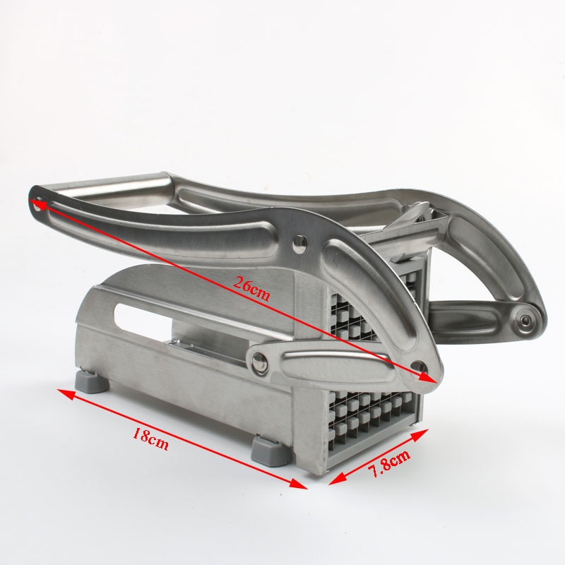 Stainless Steel French Fry Potato Strip Cutter Pot... – Vicedeal