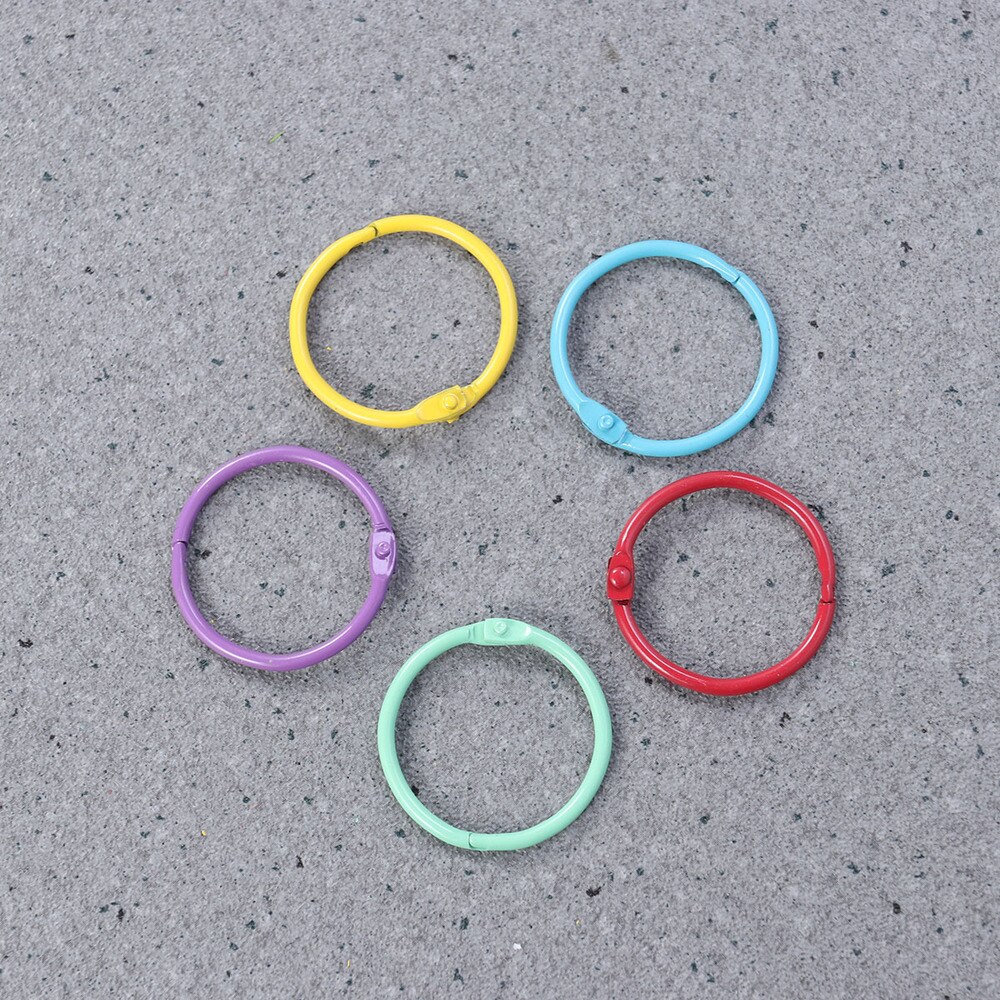 50Pcs Boek Ringen Metalen Losse Blad Duurzaam Herb... – Vicedeal