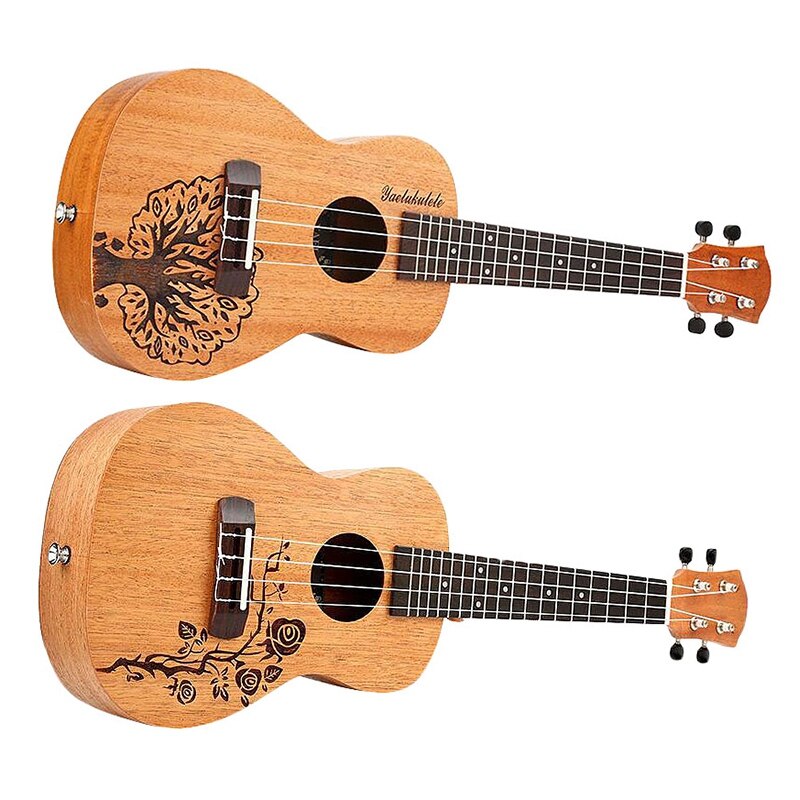 YAEL 23 Inch 4 Strings Mahogany Ukulele Rosewood F... – Grandado