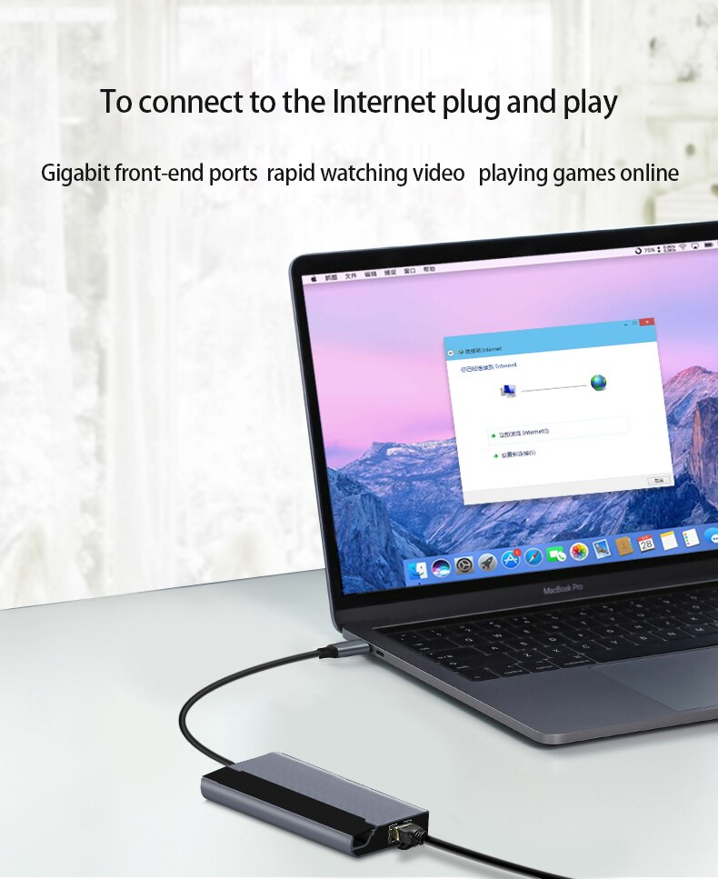 Type C USB Hub Dex Station HDMI-compatible Hub Usb... – Vicedeal